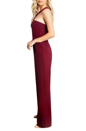 Dress The Population Filippa One-shoulder Jumpsuit
