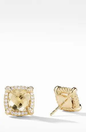 David Yurman Châtelaine Stud Earrings - Champagne