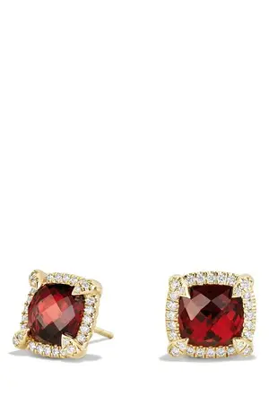 David Yurman David Yurman Châtelaine Stud Earrings Garnet