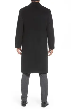 Hart Schaffner Marx Stanley Classic Fit Wool & Cashmere Overcoat