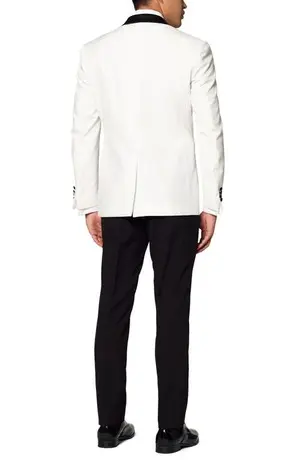 Opposuits Pearly Two-piece Suit & Bow Tie - White