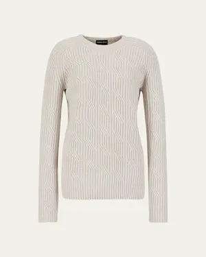Giorgio Armani Alashan Ribbed Cashmere Sweater