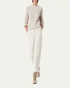 Giorgio Armani Alashan Ribbed Cashmere Sweater
