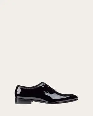 Santoni Padova Patent Leather Oxfords