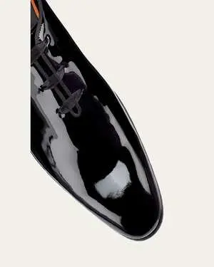 Santoni Padova Patent Leather Oxfords