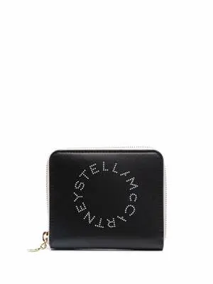 Stella McCartney Stella Logo Zip-around Wallet - Black