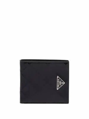 Prada Triangle-panelled Logo-plaque Wallet