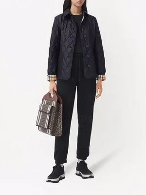 Burberry Diamond Quilted Thermoregulated Jacket - Blue