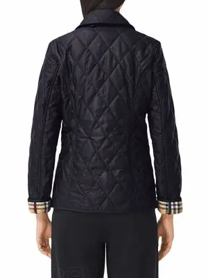 Burberry Diamond Quilted Thermoregulated Jacket - Blue