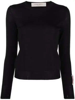 GOLDEN GOOSE Logo-patch Wool Jumper