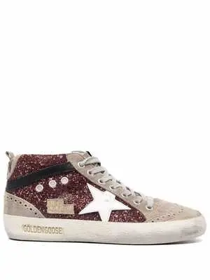 GOLDEN GOOSE Mid Star High-top Sneakers - Red