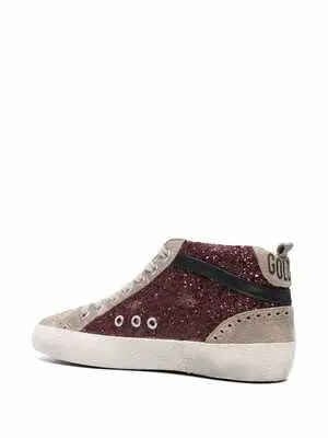 GOLDEN GOOSE Mid Star High-top Sneakers - Red