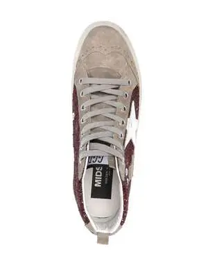 GOLDEN GOOSE Mid Star High-top Sneakers - Red