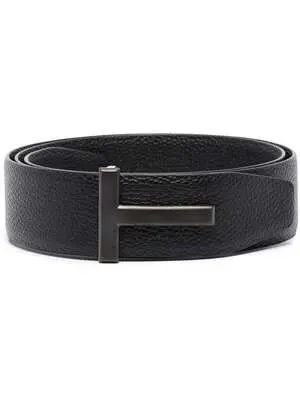 TOM FORD T Logo-buckle Reversible Leather Belt