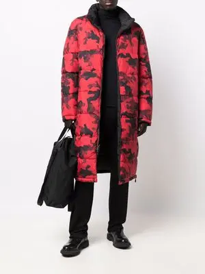 Michael Kors Camouflage-print Reversible Coat