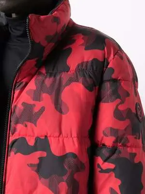 Michael Kors Camouflage-print Reversible Coat