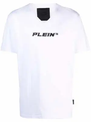 Philipp Plein V-neck Logo Print T-shirt - White