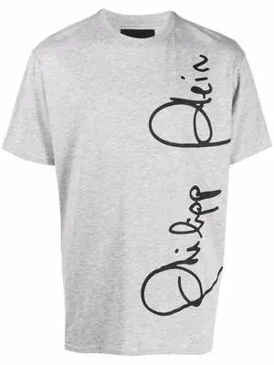 Philipp Plein Logo-print Short-sleeved T-shirt - Grey