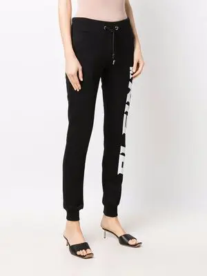 Philipp Plein Logo-print Cotton Joggers - Black