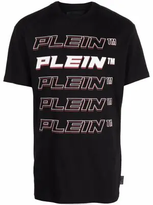 Philipp Plein Plein Repeat Logo T-shirt - Black