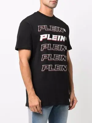 Philipp Plein Plein Repeat Logo T-shirt - Black