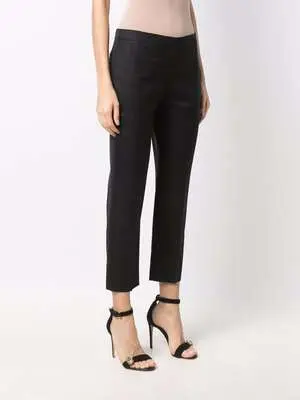 Alexander McQueen Tailored Cropped Trousers - Black