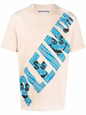 Philipp Plein Graffiti-print T-shirt - Neutrals
