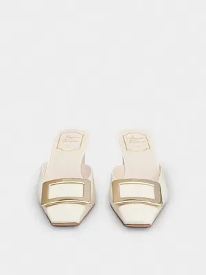 ROGER VIVIER Belle Vivier Mules In Patent Leather