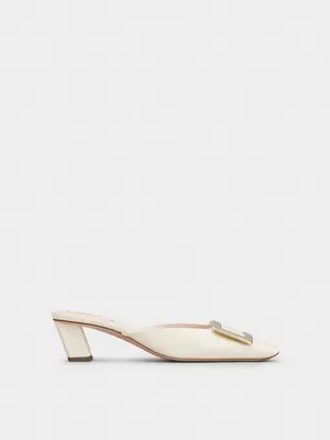 ROGER VIVIER Belle Vivier Mules In Patent Leather