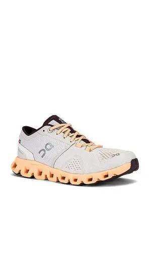 On X Sneaker In Peach