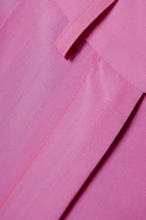Christopher John Rogers Pleated Wool Wide-leg Pants
