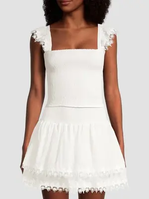 Peixoto Mariel Smocked Tank Top