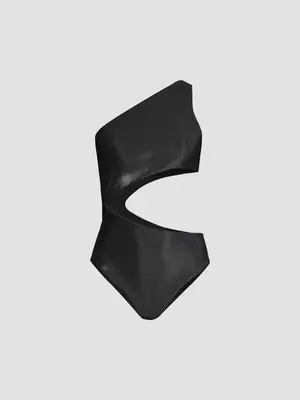 Beach Riot Celine Cutout Swimsuit - Black