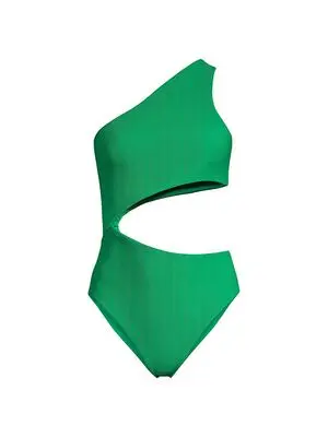 Beach Riot Celine Cutout Swimsuit Jelly Bean Green