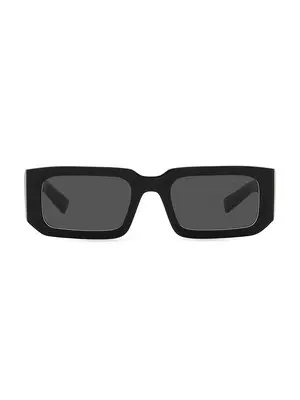 Prada 06ys 53mm Solid Sunglasses Black White