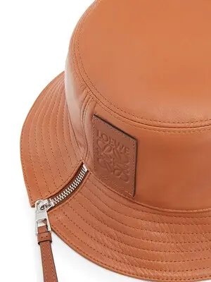 Loewe Leather Logo Bucket Hat