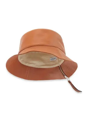 Loewe Leather Logo Bucket Hat