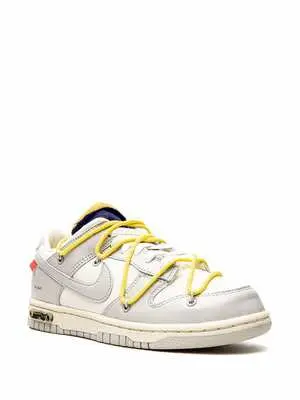 Nike X Off White X Off-white Dunk Low Lot 27 Sneakers - Grey