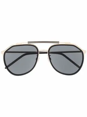 Dolce & Gabbana Pilot Frame Sunglasses - Black