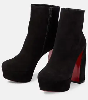 CHRISTIAN LOUBOUTIN Movida 130 Suede Ankle Boots