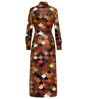 Chloé Patchwork Leather Coat