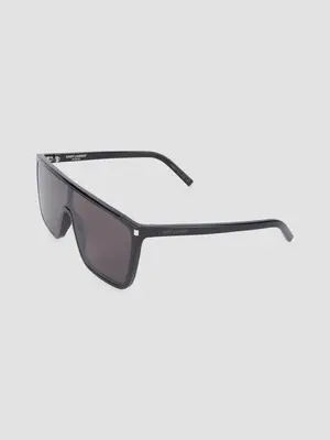 Saint Laurent 99mm Mask Sunglasses - Black
