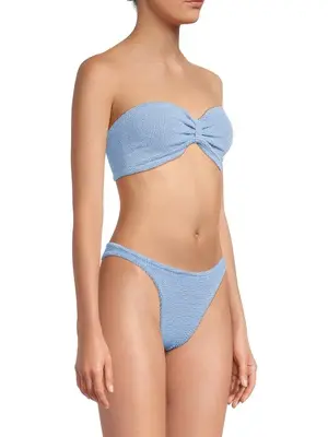 Hunza G Jean Bow Two-piece Bikini Set - Cornflower