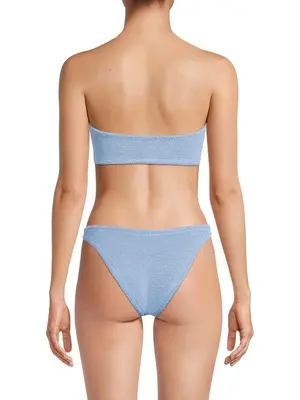 Hunza G Jean Bow Two-piece Bikini Set - Cornflower