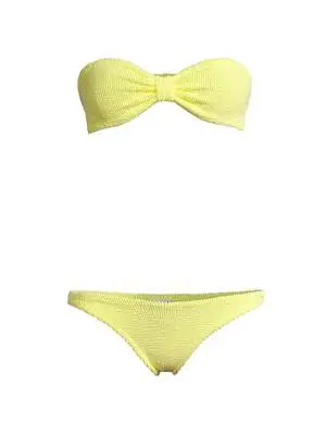 Hunza G Jean Bow Two-piece Bikini Set Lemon