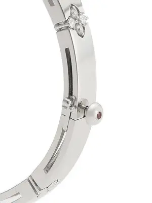 Roberto Coin Love In Verona 18k & 0.15 Tcw Diamond Bangle Bracelet - White Gold