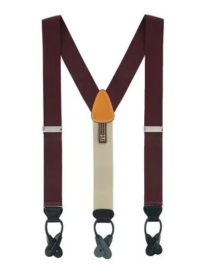Trafalgar The Hudson Brace Suspenders Burgundy