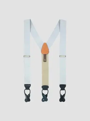 Trafalgar The Hudson Brace Suspenders - Silver