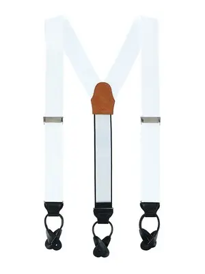 Trafalgar The Hudson Brace Suspenders White