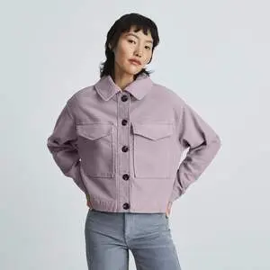 Everlane Moleskin Utility Jacket Dusty Lavender